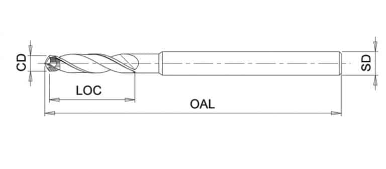 PCD drill - Vein - Telcon Diamond Cutting Tools