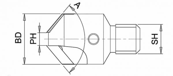 Carbide Tipped Countersink 2FL 100º - Interchangeable - Telcon