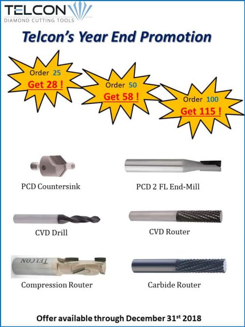 We are happy to present our year end promotion - Telcon Diamond Cutting ...