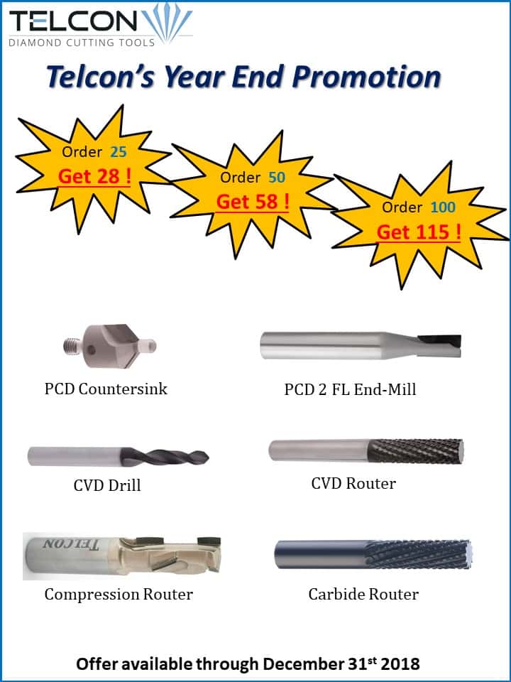 We are happy to present our year end promotion - Telcon Diamond Cutting ...